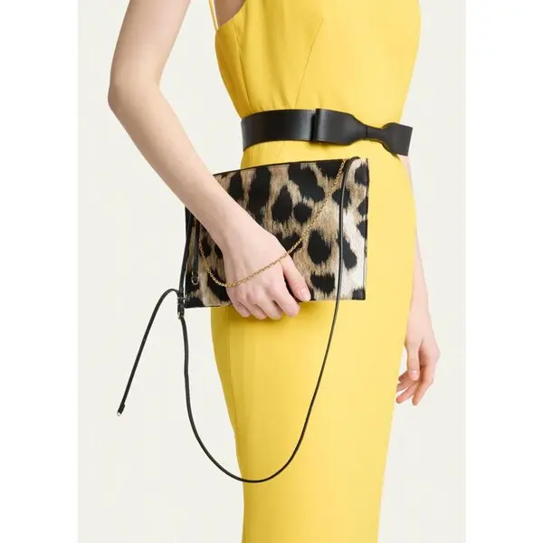 Givenchy Voyou Animal-print Pochette Shoulder Bag