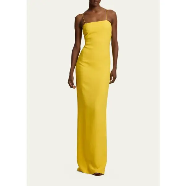 Ralph Lauren Demetrius Silk Cady Evening Dress