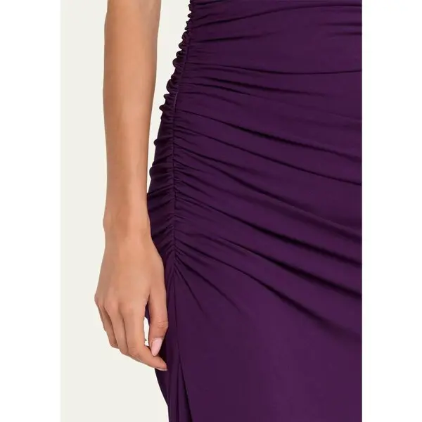 Michael Kors Draped One-shoulder Column Gown