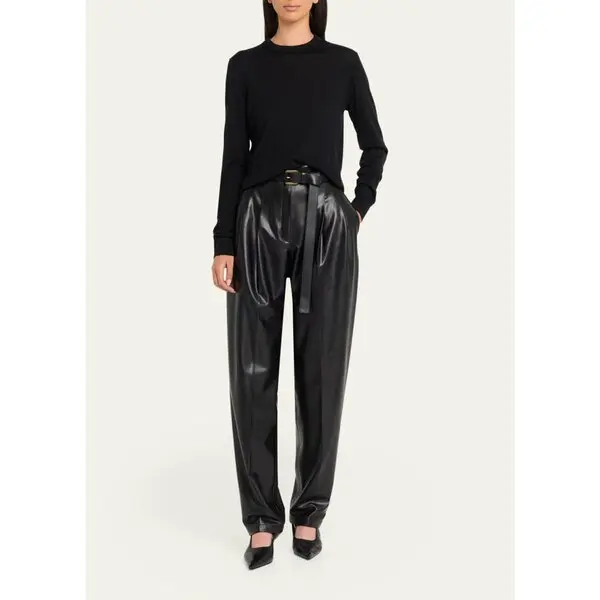 Michael Kors Crewneck Wool-blend Sweater - Black