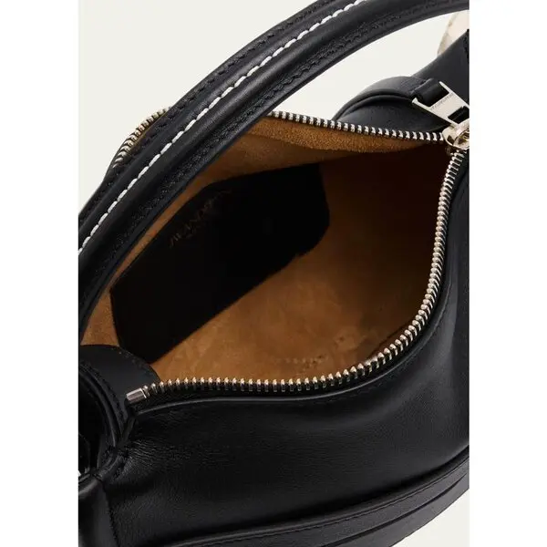 JW Anderson Small Loafer Leather Top-handle Bag - Black
