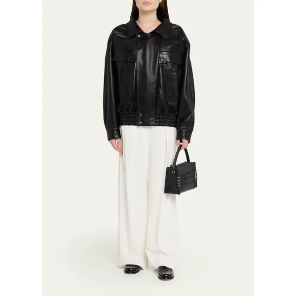 JW Anderson Small Loafer Leather Top-handle Bag - Black
