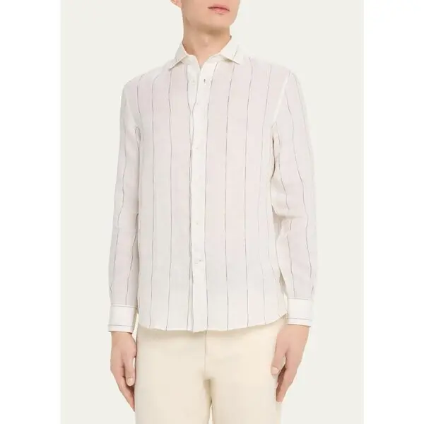 Brunello Cucinelli Cotton Wide Stripe Button-down Shirt