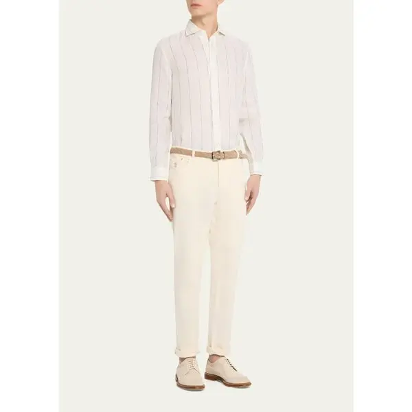 Brunello Cucinelli Cotton Wide Stripe Button-down Shirt