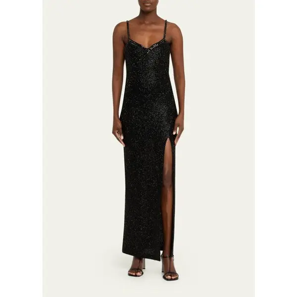 Alice + Olivia Nina Embellished Maxi Dress