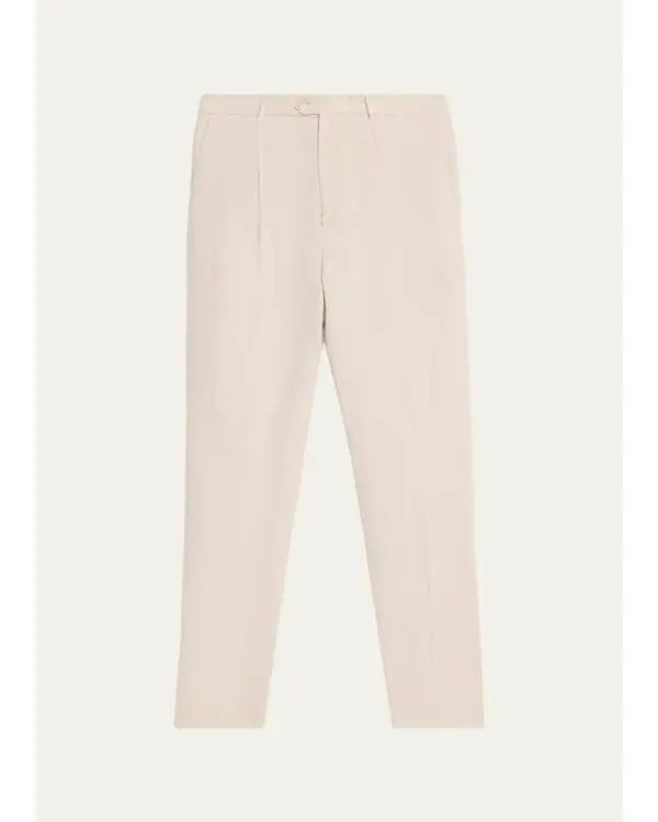 Brunello Cucinelli Wool Straight-leg Pleated Pants