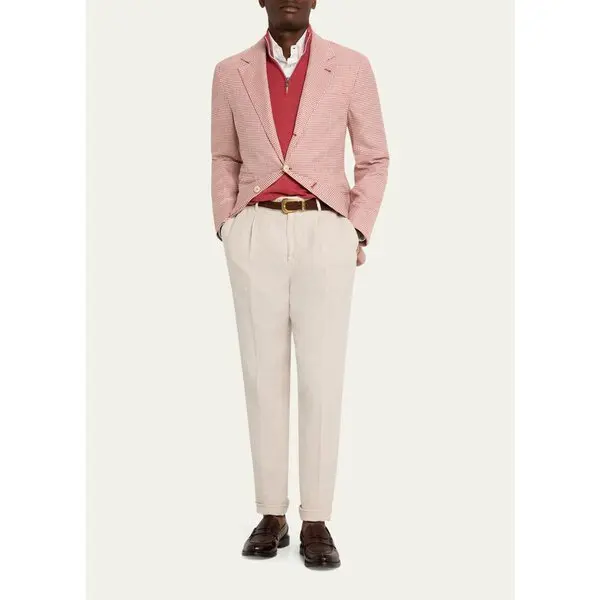 Brunello Cucinelli Wool Straight-leg Pleated Pants
