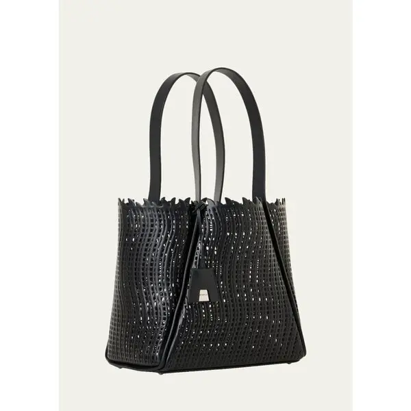 Akris Alex Medium Cutout Leather Tote Bag