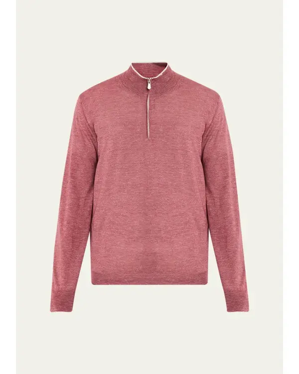 Brunello Cucinelli Cashmere Knit Quarter-zip Sweater - Cora