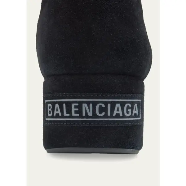 Balenciaga Alaska Platform Suede Ankle Booties