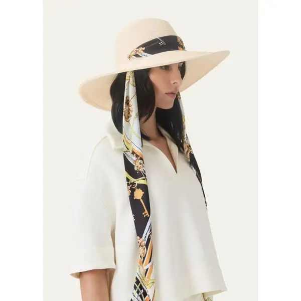 Eugenia Kim Cassidy Sun Hat With Satin Scarf