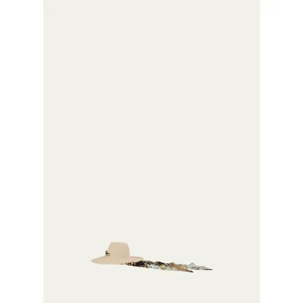 Eugenia Kim Cassidy Sun Hat With Satin Scarf