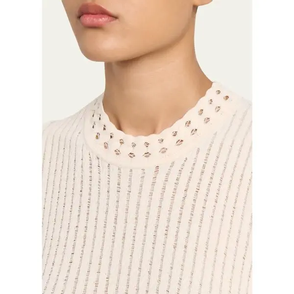 JASON WU Openwork Cable Knit Sleeveless Sweater