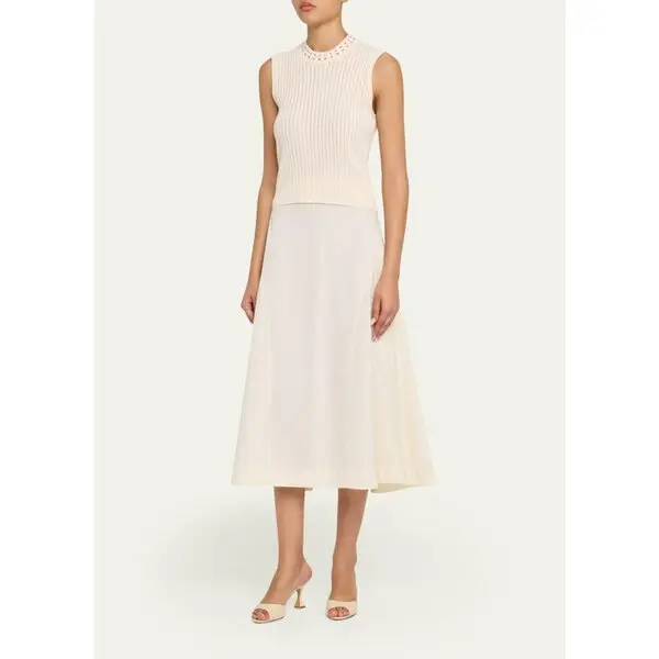 JASON WU Openwork Cable Knit Sleeveless Sweater