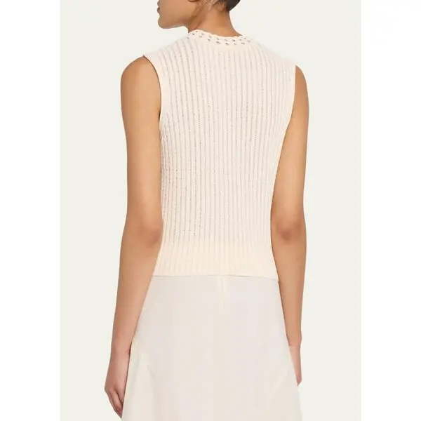 JASON WU Openwork Cable Knit Sleeveless Sweater