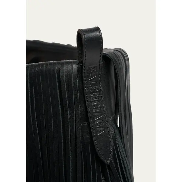 Balenciaga Avenue Fringe Leather Booties