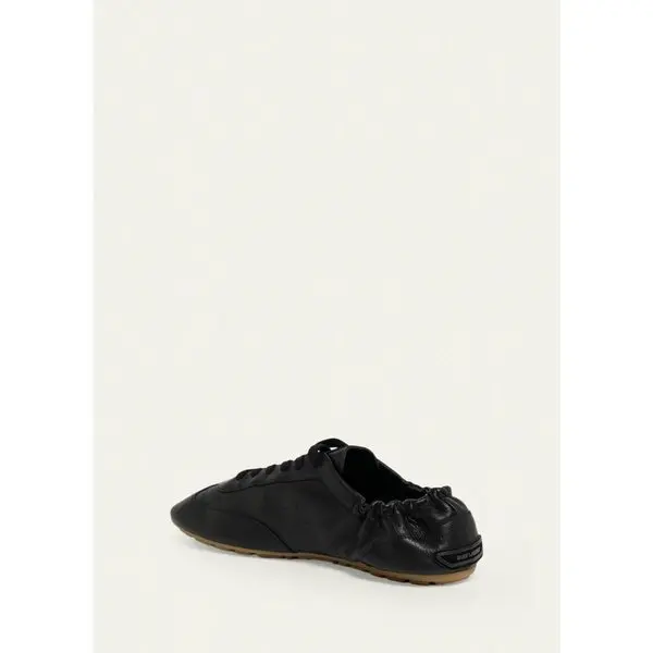 Saint Laurent Lewis Grained Leather Sneakers