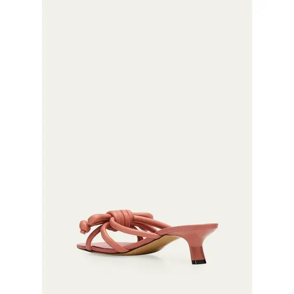 Loewe 45mm Flaco Leather Knot Sandals