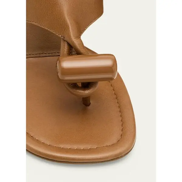 Loewe 90mm Toggle Leather Thong Sandals