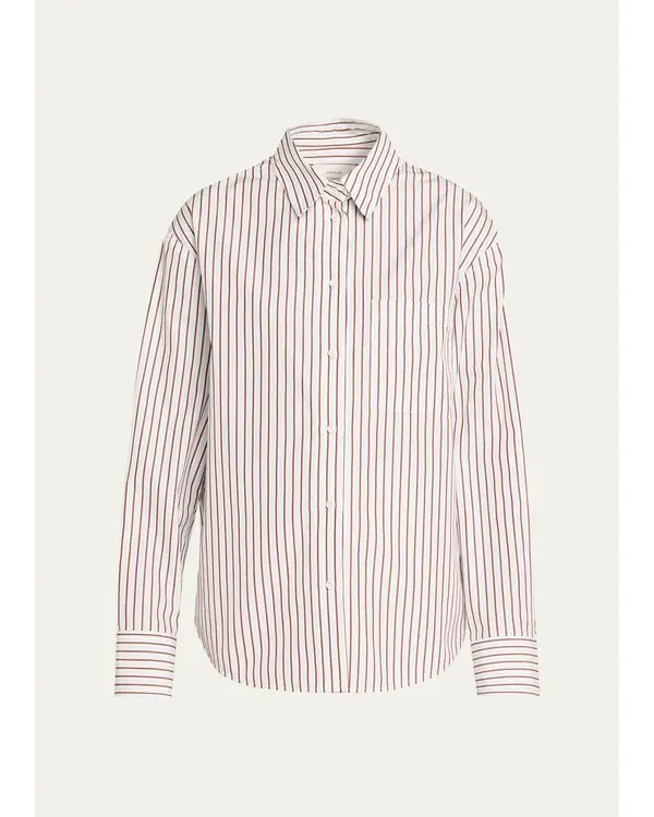 Loulou De Saison Maud Oversized Striped Shirt