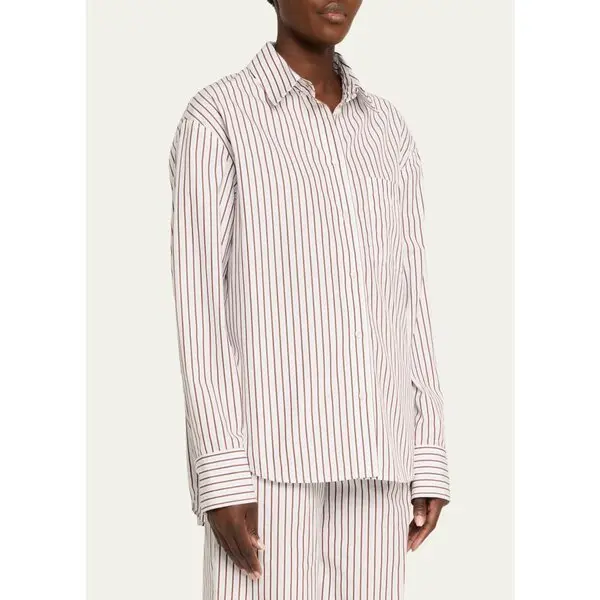 Loulou De Saison Maud Oversized Striped Shirt