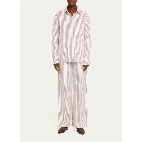 Loulou De Saison Maud Oversized Striped Shirt