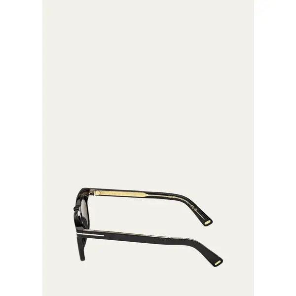 TOM FORD Icon 48mm Acetate Square Sunglasses - Black
