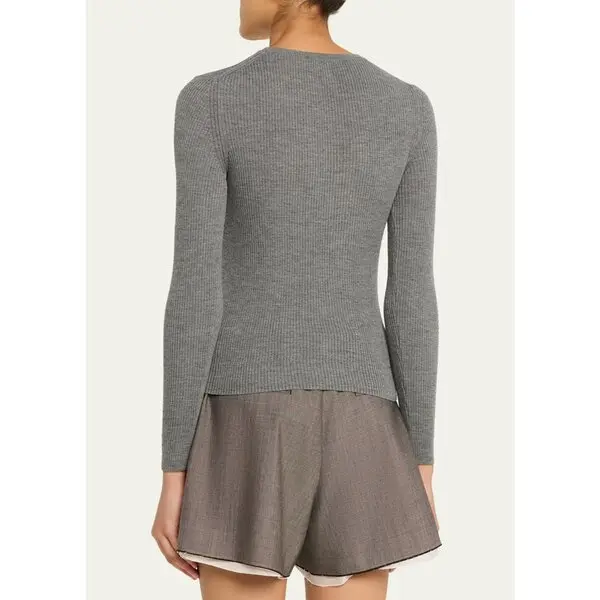 NACKIYE Insider Wool Rib Henley Top