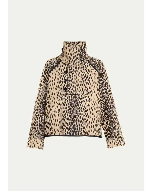 NACKIYE Spotted Cotton Fisherman Coat