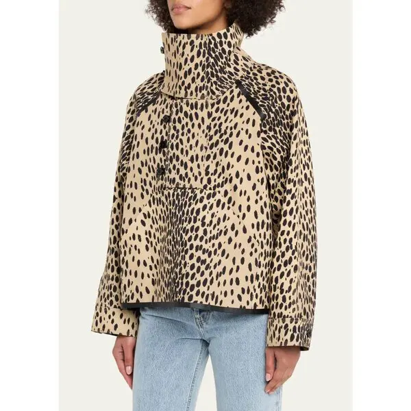 NACKIYE Spotted Cotton Fisherman Coat
