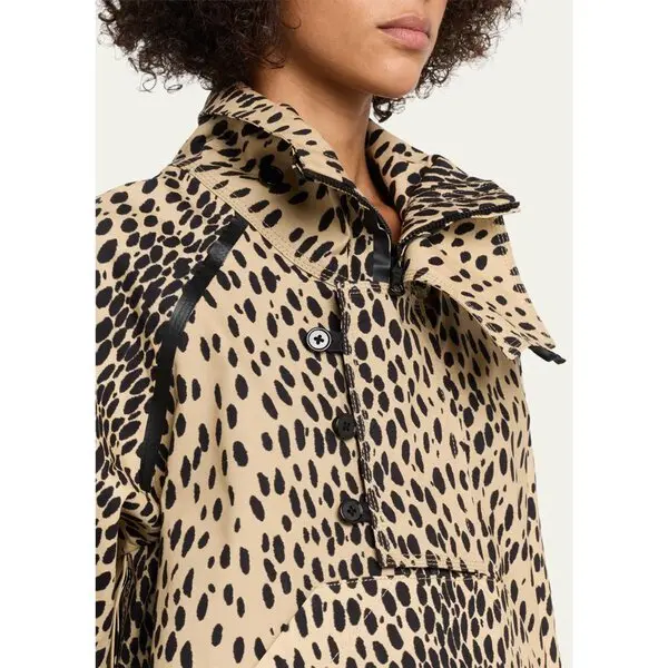 NACKIYE Spotted Cotton Fisherman Coat