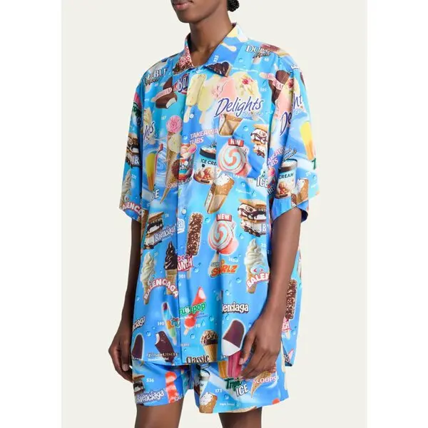 Balenciaga Sweet Treat Short-sleeve Shirt