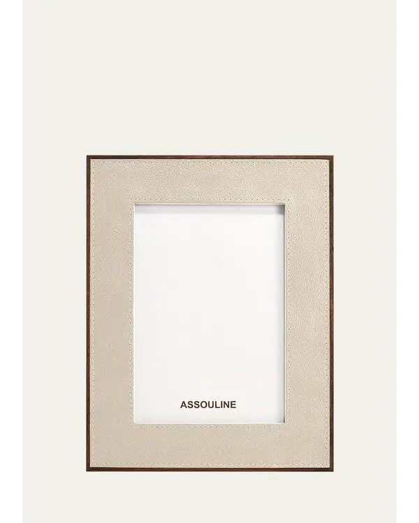 Assouline Heritage Leather Frame, 5" X 7