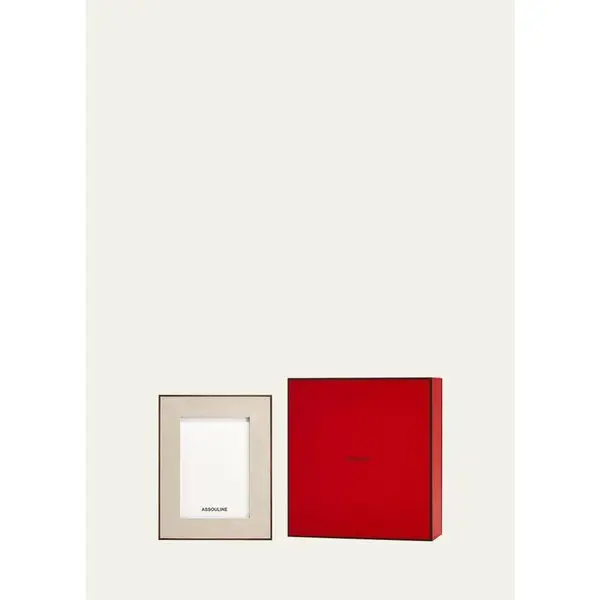 Assouline Heritage Leather Frame, 5" X 7