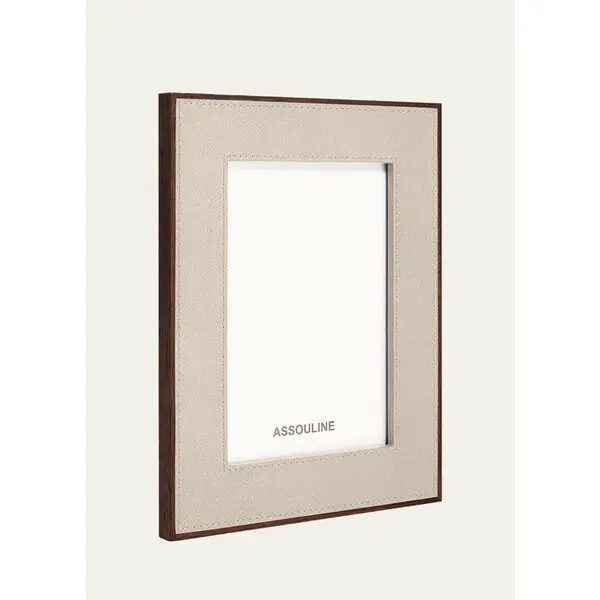 Assouline Heritage Leather Frame, 5" X 7