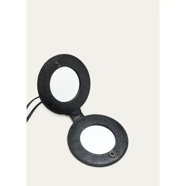 Balenciaga Le City Round Mirror Leather Bag Charm