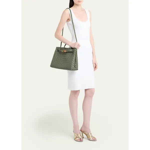 Bottega Veneta Andiamo Medium Nappa Leather Top-handle Bag