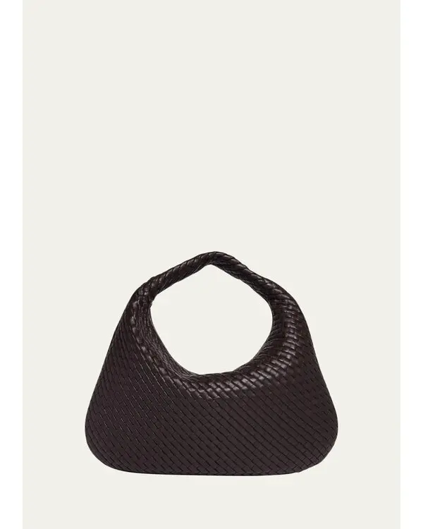 Bottega Veneta Veneta Maxi Leather Hobo Bag - Fondant
