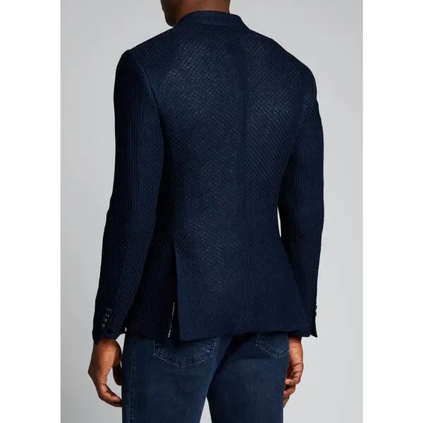 Etro Basic Knit Blazer - Navy