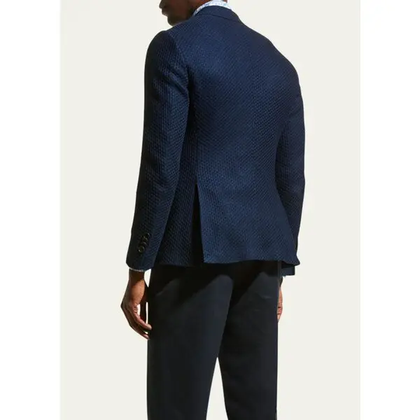 Etro Basic Knit Blazer - Navy