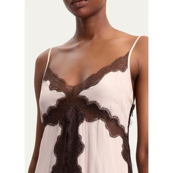 16Arlington Laura Silk Midi Slip Dress