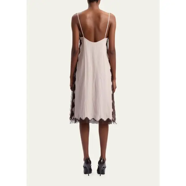 16Arlington Laura Silk Midi Slip Dress