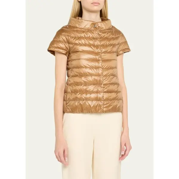 Herno Greta Cap-sleeve Ultralight Down Cape