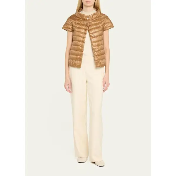 Herno Greta Cap-sleeve Ultralight Down Cape