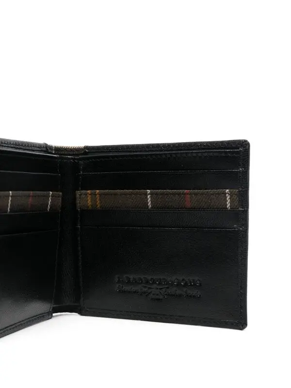 Barbour Logo Embossed Bi-fold Wallet Card Holder Set