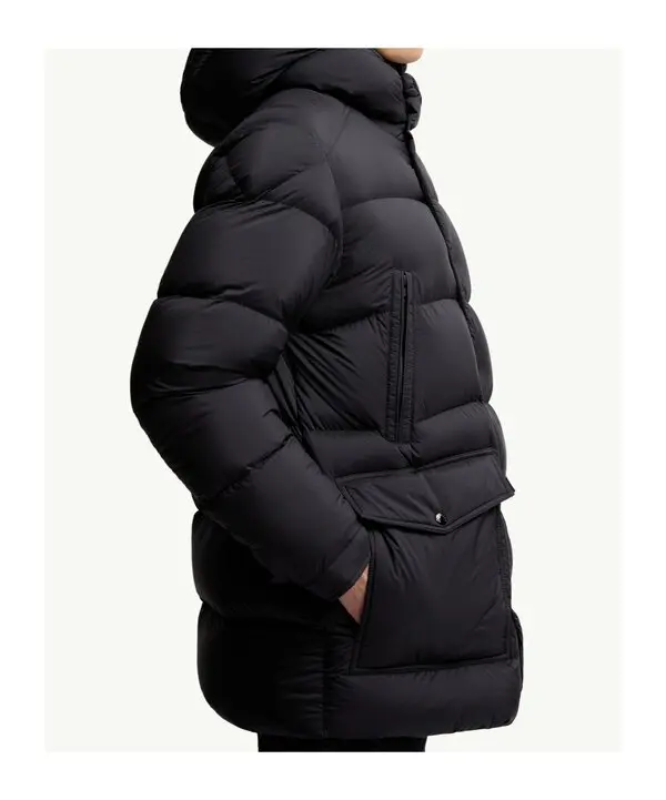 Moncler Bretagne Hooded Mid-length Down Jacket
