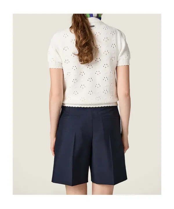 Miu Miu Cotton Crew-neck Sweater