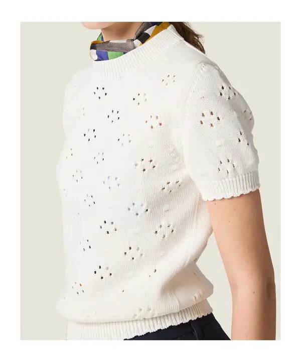 Miu Miu Cotton Crew-neck Sweater