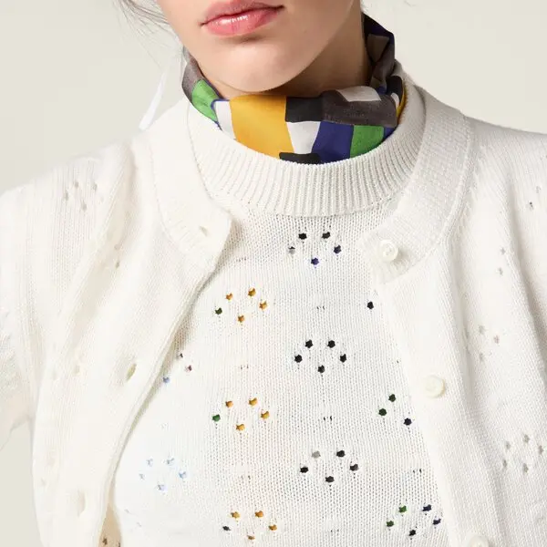 Miu Miu Cotton Crew-neck Sweater