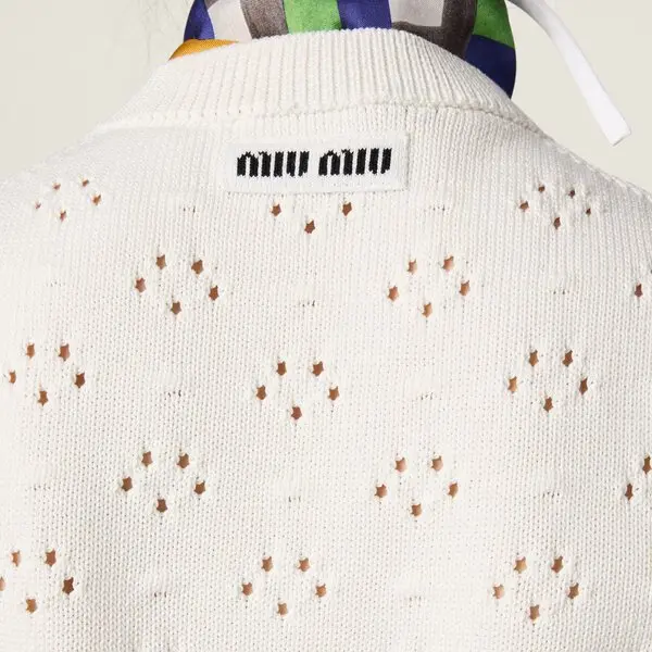 Miu Miu Cotton Crew-neck Sweater